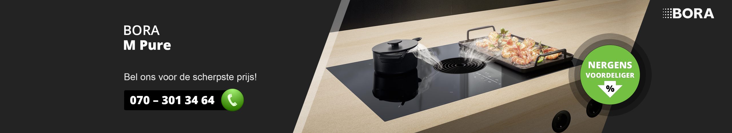 BORA M Pure - De meest flexibele kookveldafzuiging